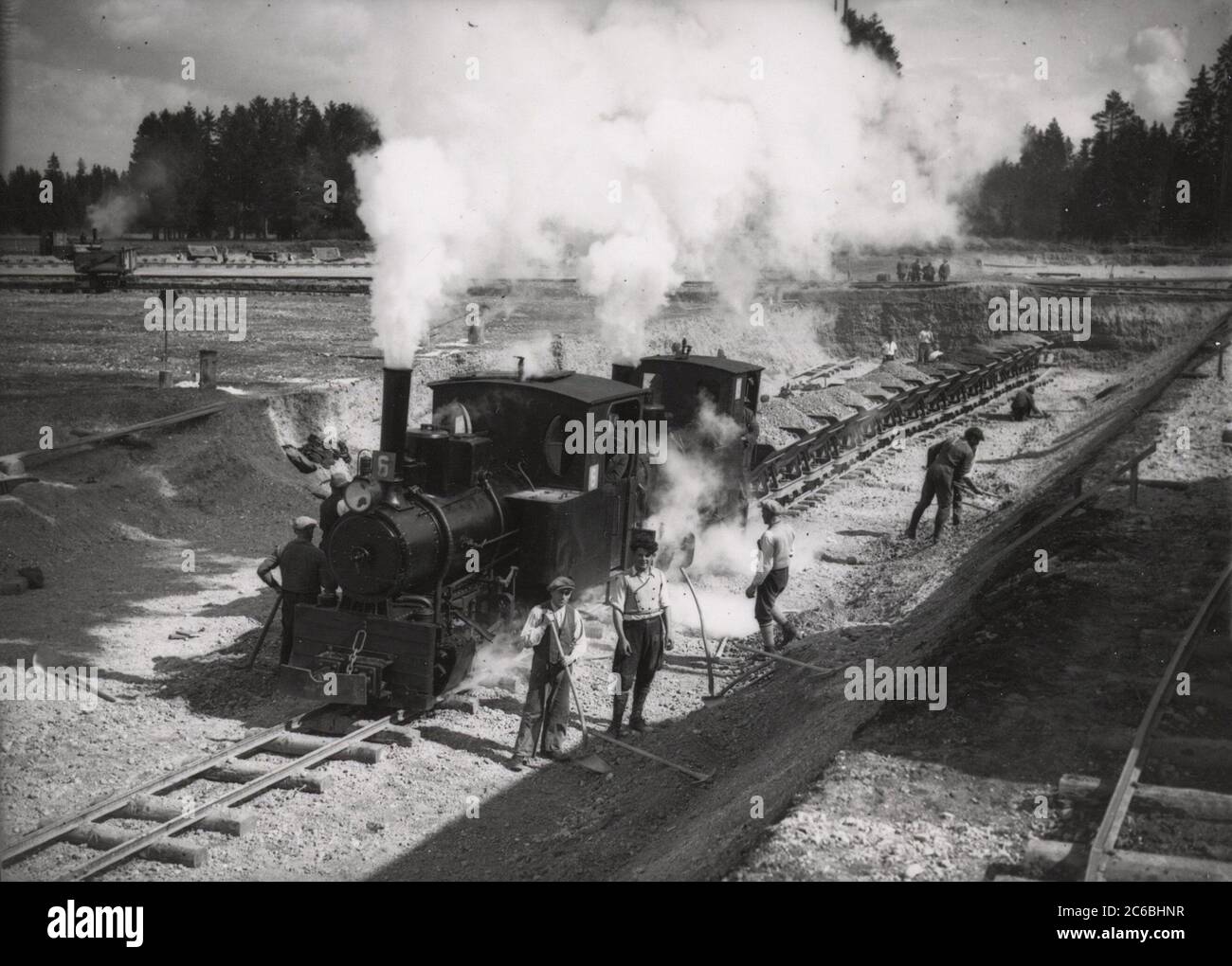 Construction site of the Reichsautobahn Heinrich Hoffmann Photographs ...