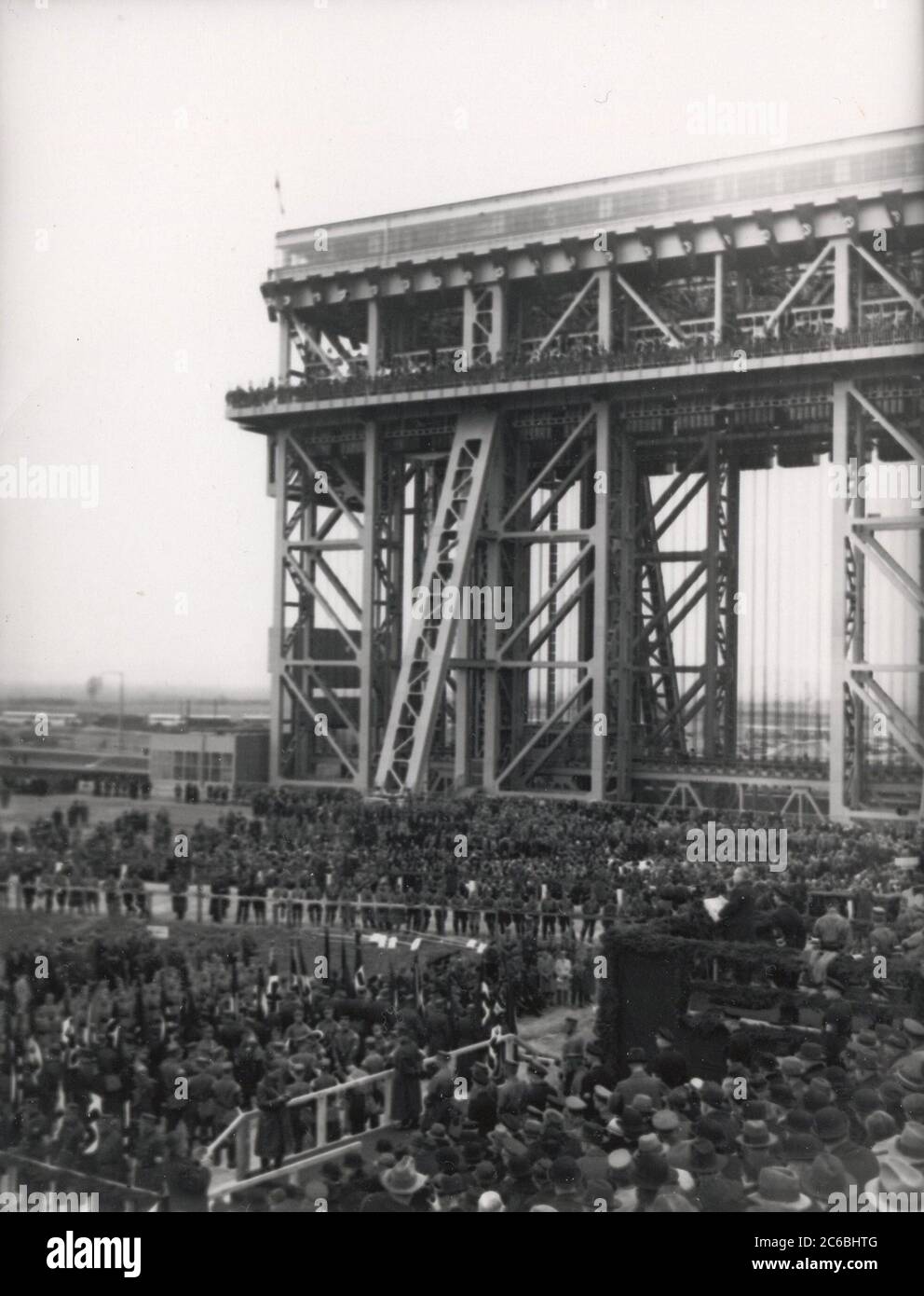 Inauguration of the Niederfinow boat lift near Berlin Heinrich Hoffmann ...