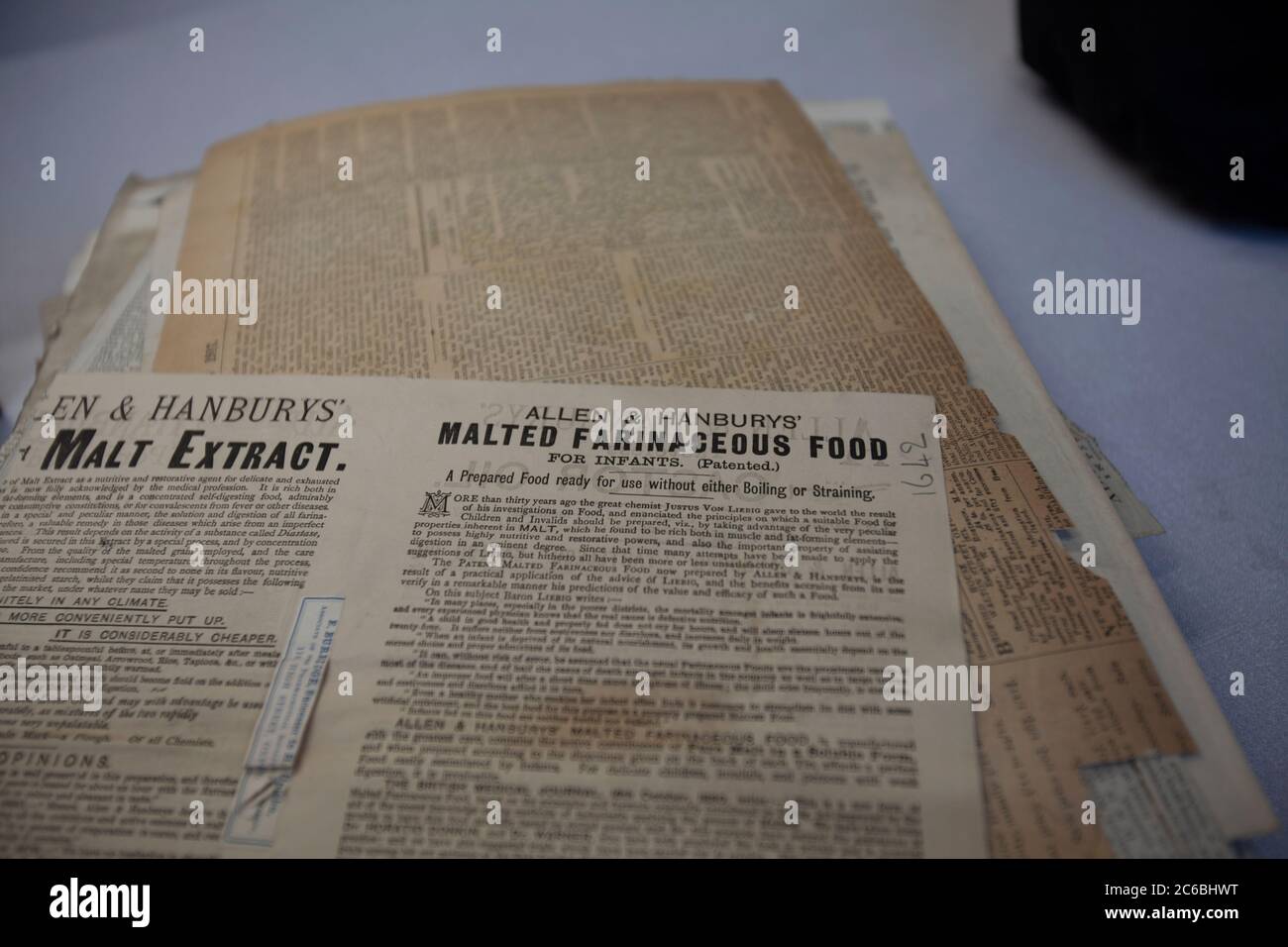 Victorian newspaper ads hi-res stock photography and images - Alamy