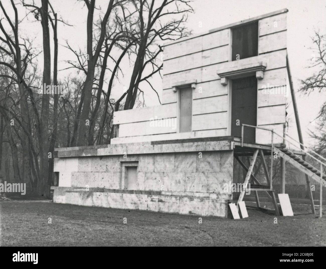 Construction site of the House of German Art in Munich Heinrich ...