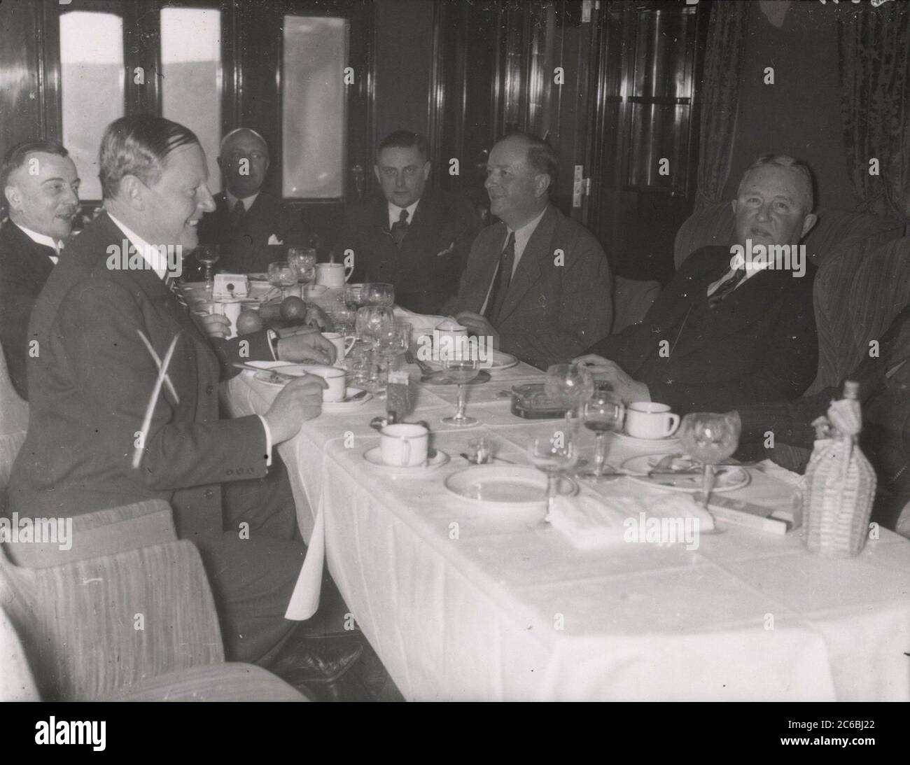 Tour of the Mercedes-Benz director of the Mercedes works Heinrich ...