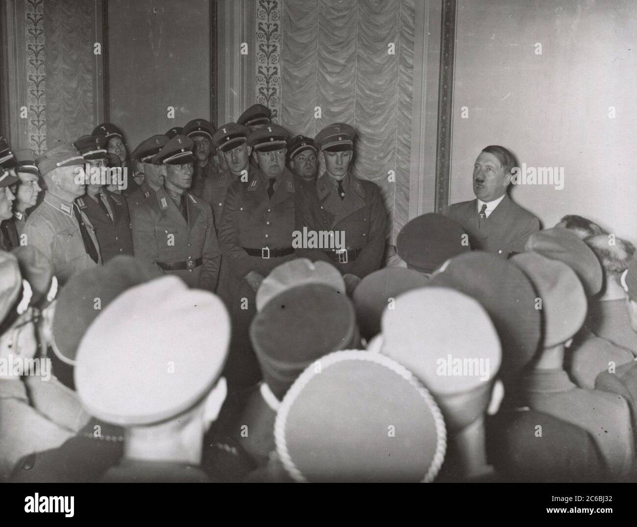 Hitler receives political leaders in the Reich Chancellery Heinrich ...