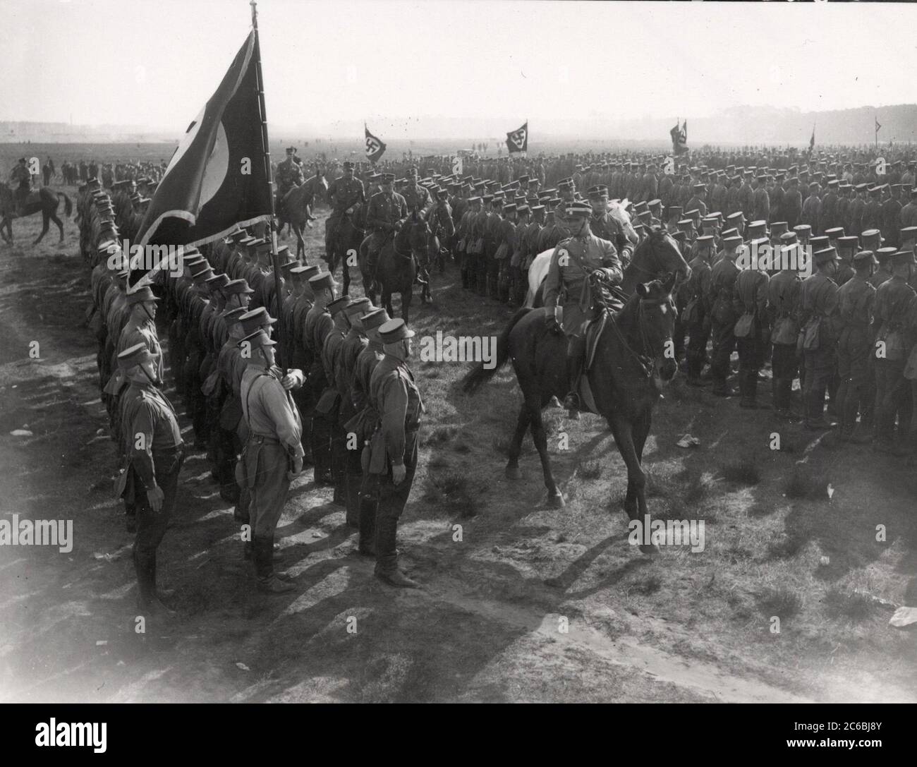 Appell (roll call) by the SA Heinrich Hoffmann Photographs 1934 Adolf ...