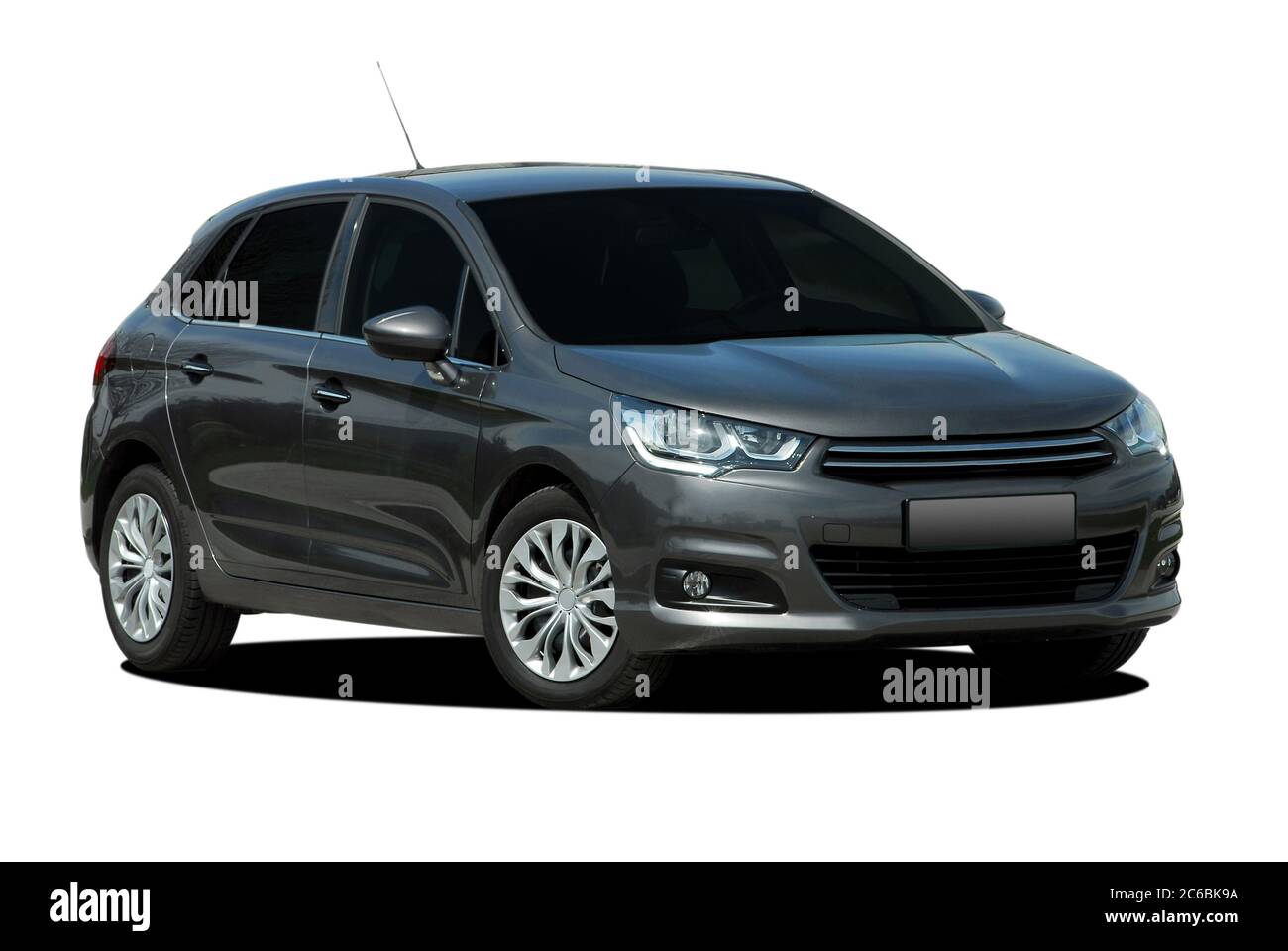 car, gray car on a white background Stock Photo - Alamy