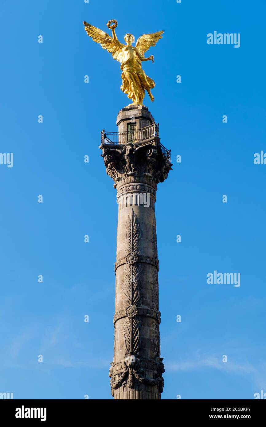The Angel of Independence at Paseo de la Reforma, a symbol of Mexico ...