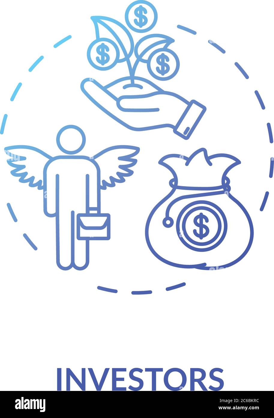 Investors concept icon. Business profit. Corporate and financial ...