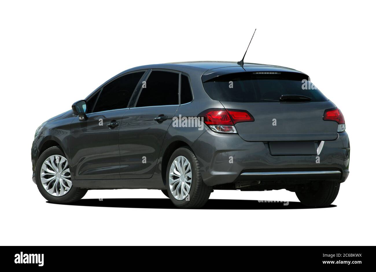 gray car back view Stock Photo - Alamy