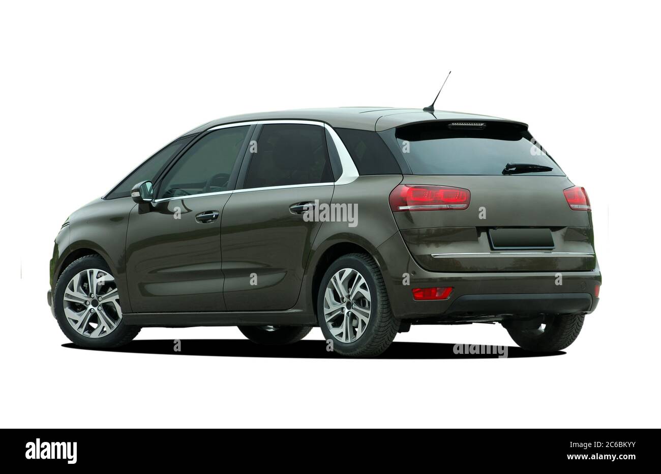 Back wheel white van Cut Out Stock Images & Pictures - Alamy