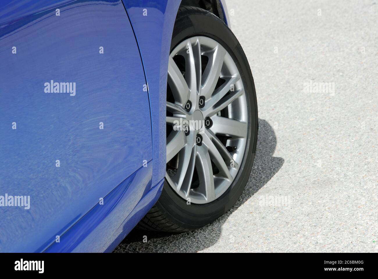 Car wheel, Tire and alloy wheel on a car Stock Photo - Alamy