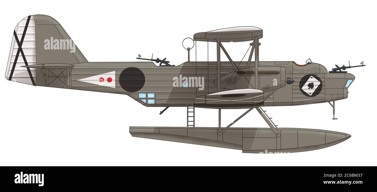 Heinkel He 59D of the flight AS/88 of the Legion Condor, 1937 Stock ...