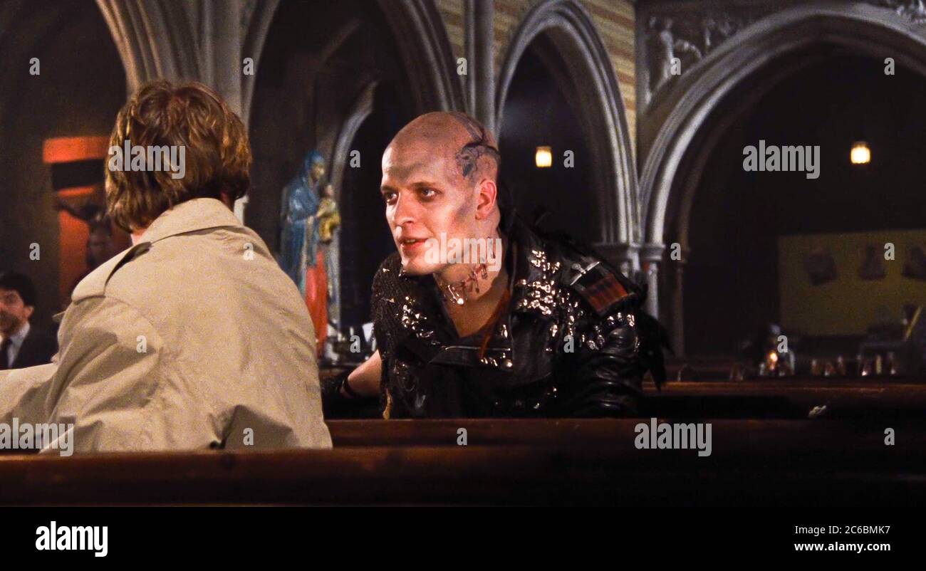 USA. Christopher Lambert and Clancy Brown in a scene from the ...