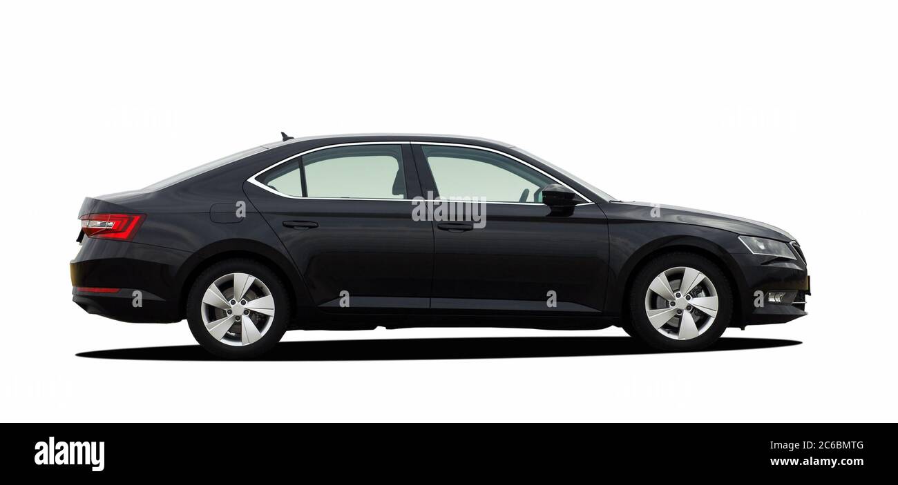 car side view, car on white background Stock Photo - Alamy