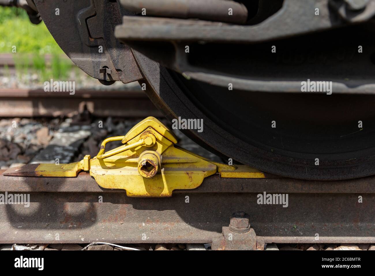 brake shoe for railroad cars Stock Photo - Alamy