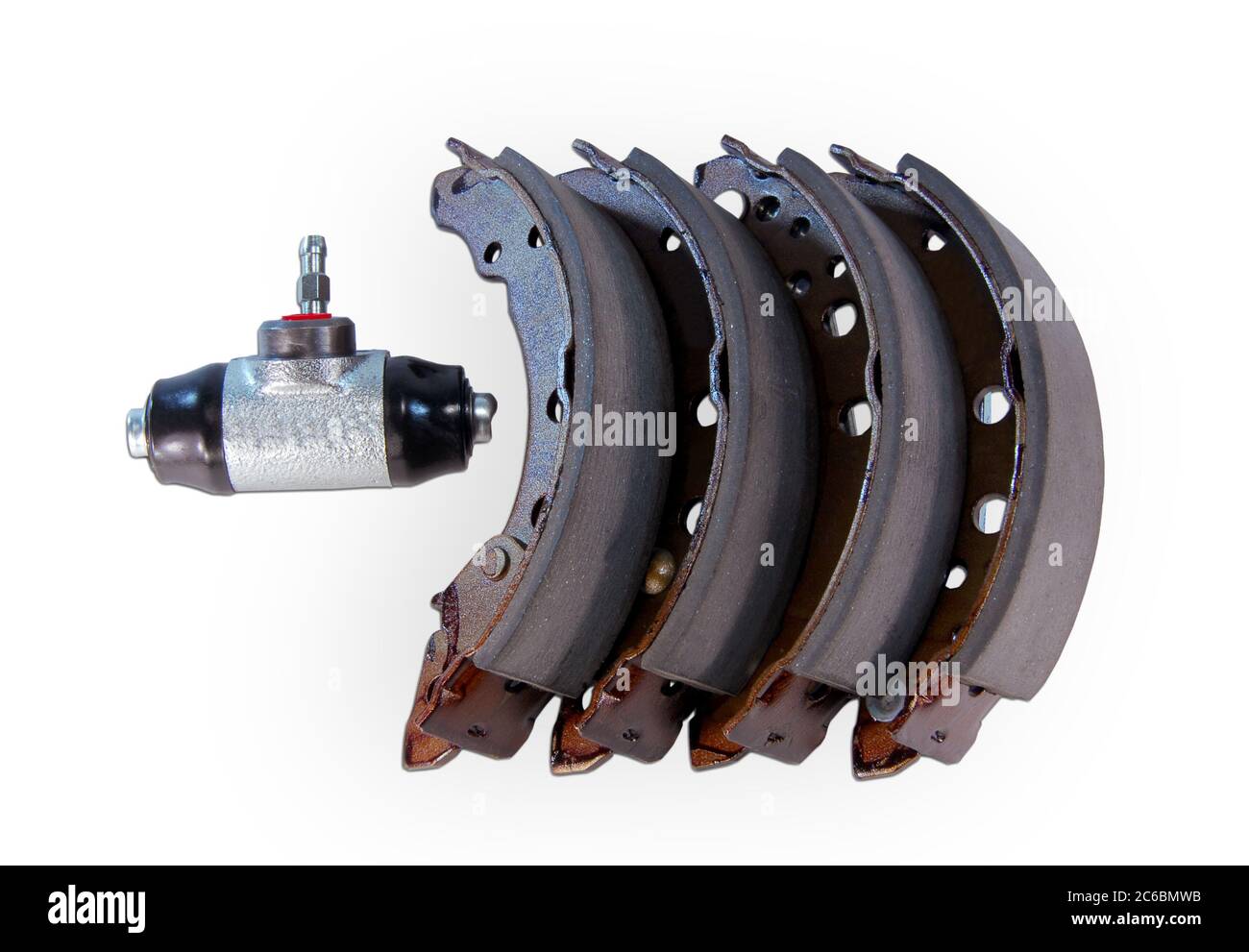 car brake elements, cylinder brake drum and four brake shoes, New ...