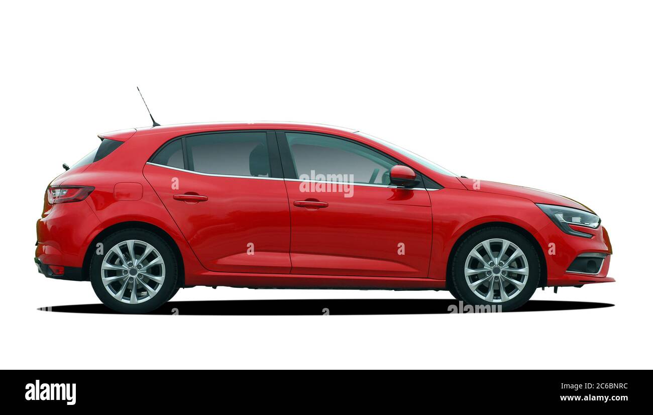 car side view, passenger car, car on white background Stock Photo - Alamy