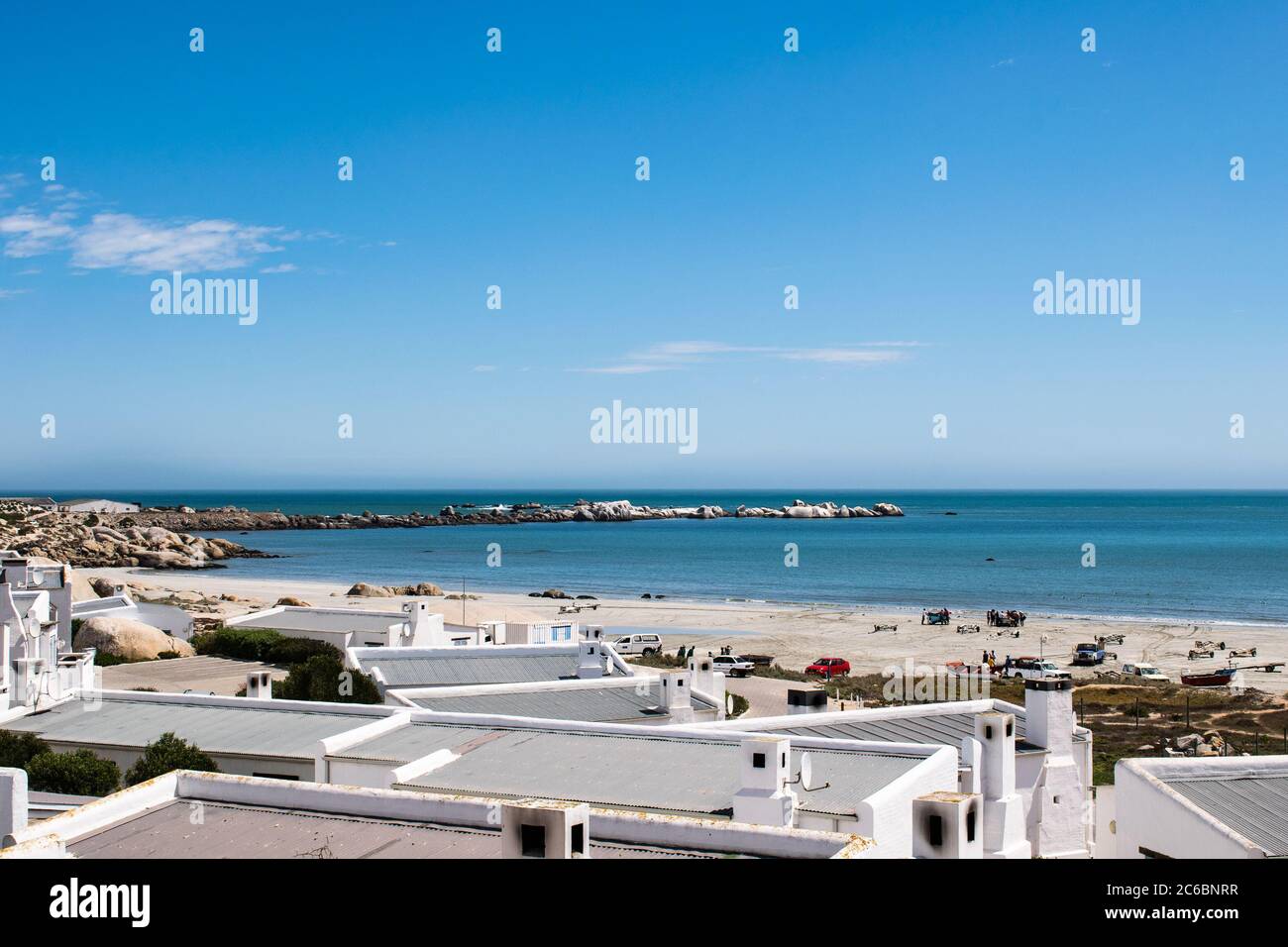 Small coastal town Stock Photo - Alamy