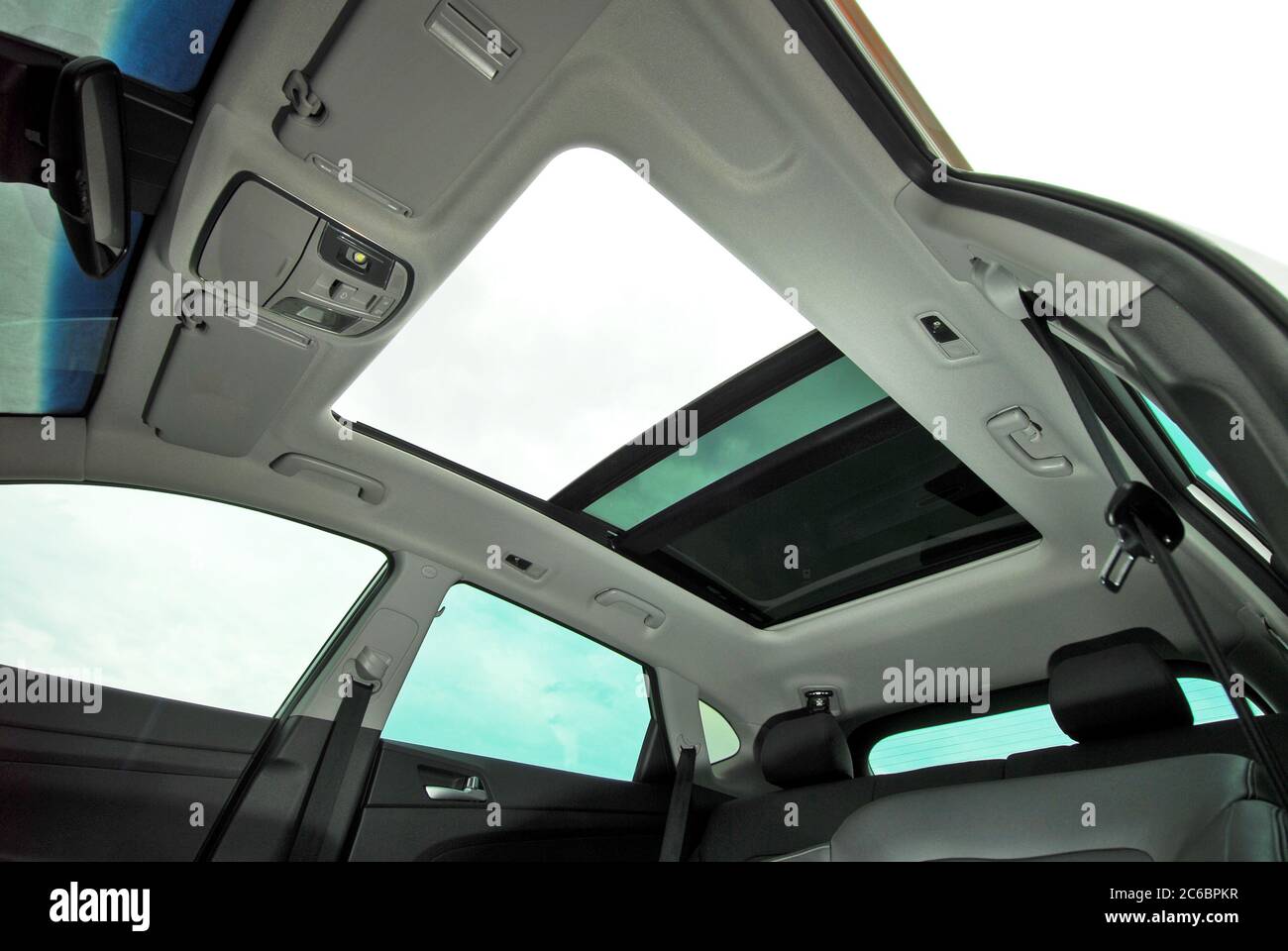 Panoramic sunroof in car hi-res stock photography and images - Alamy