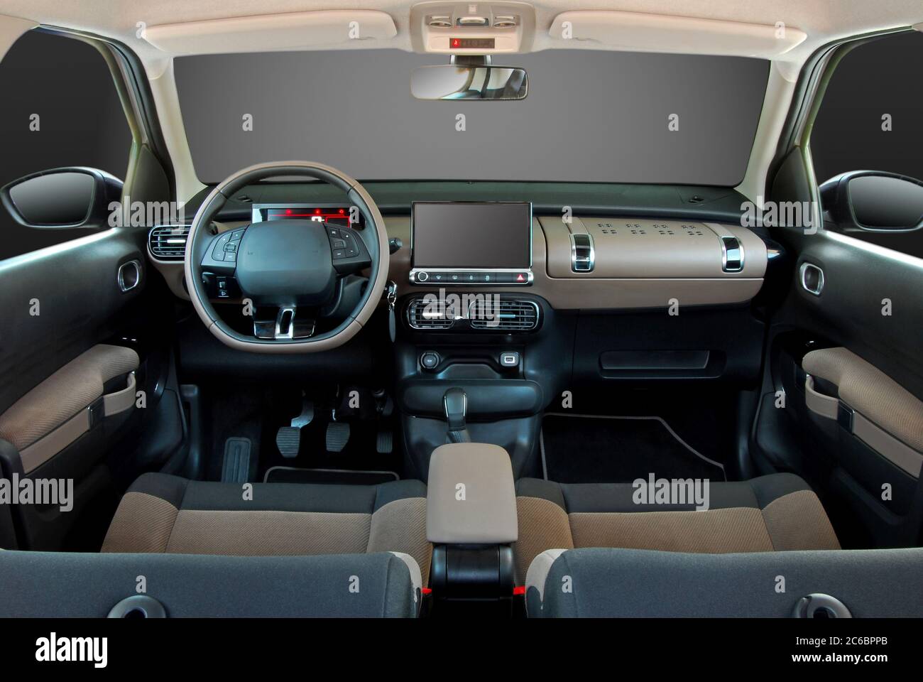 interior of a modern car, dashboard of a modern car Stock Photo - Alamy