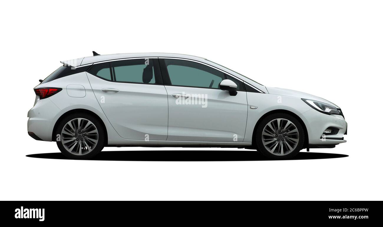 car side view, passenger car, car on white background Stock Photo - Alamy