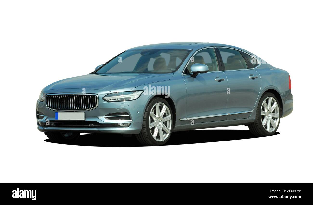 Passenger car. Sedan. Car on white background Stock Photo - Alamy