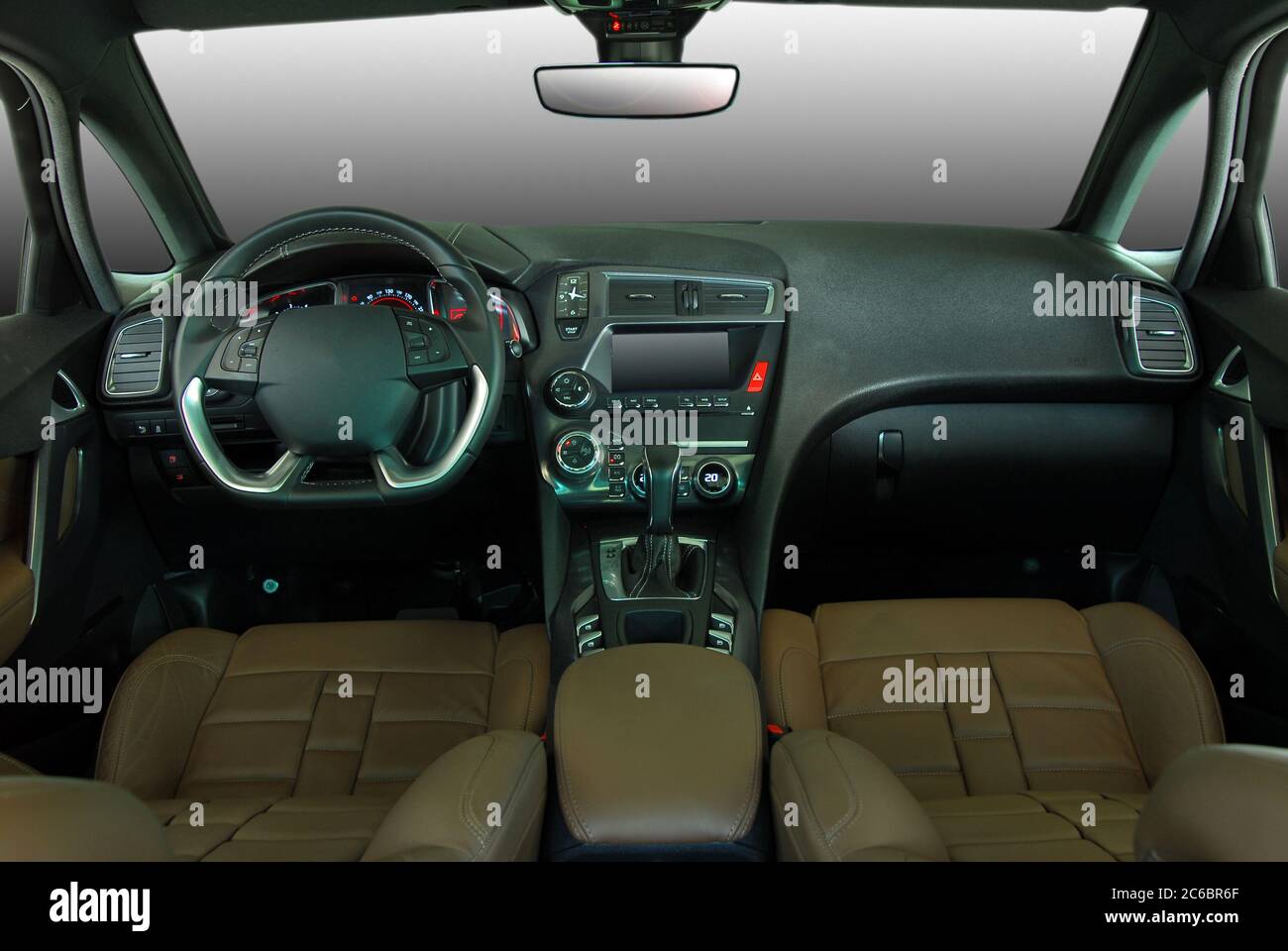 car interior, car dashboard, modern car interior Stock Photo - Alamy