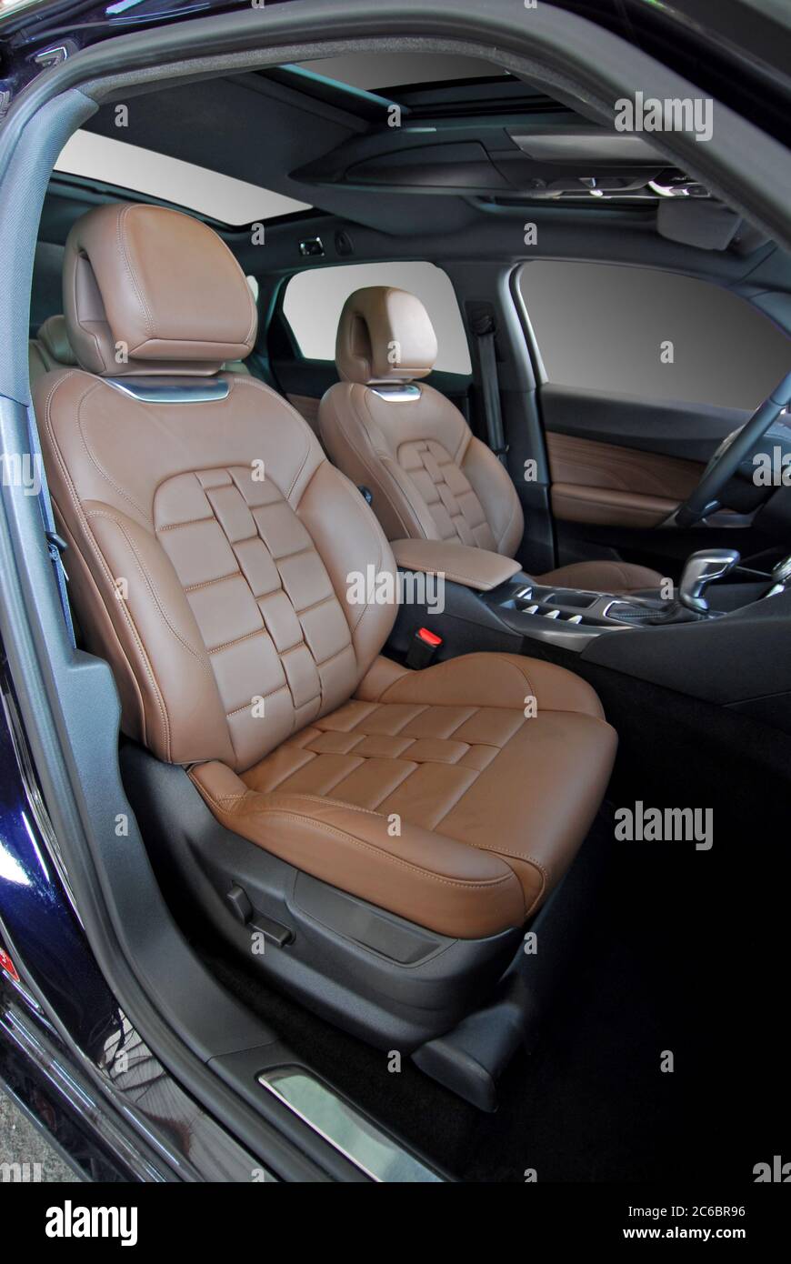 Front seats of a modern passenger car Stock Photo - Alamy