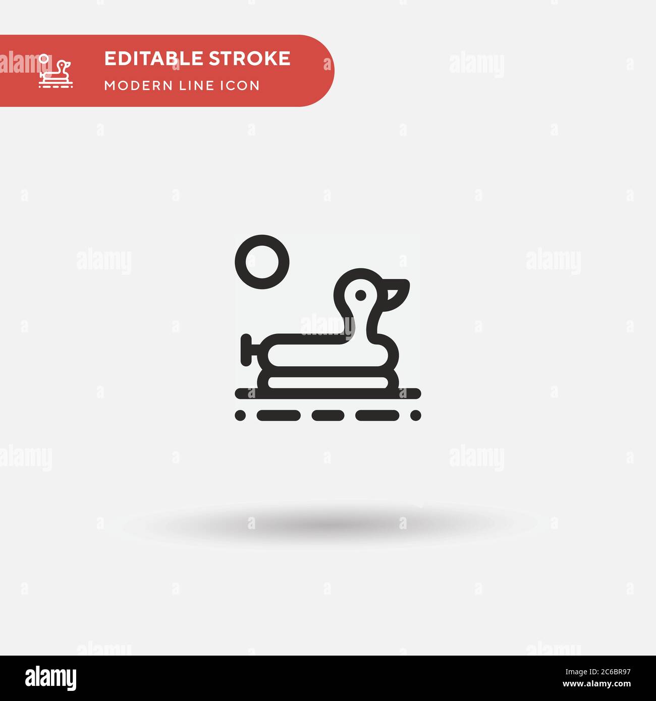 Float Simple vector icon. Illustration symbol design template for web ...
