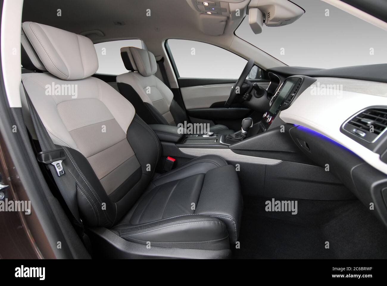 Front seats of a modern passenger car Stock Photo - Alamy