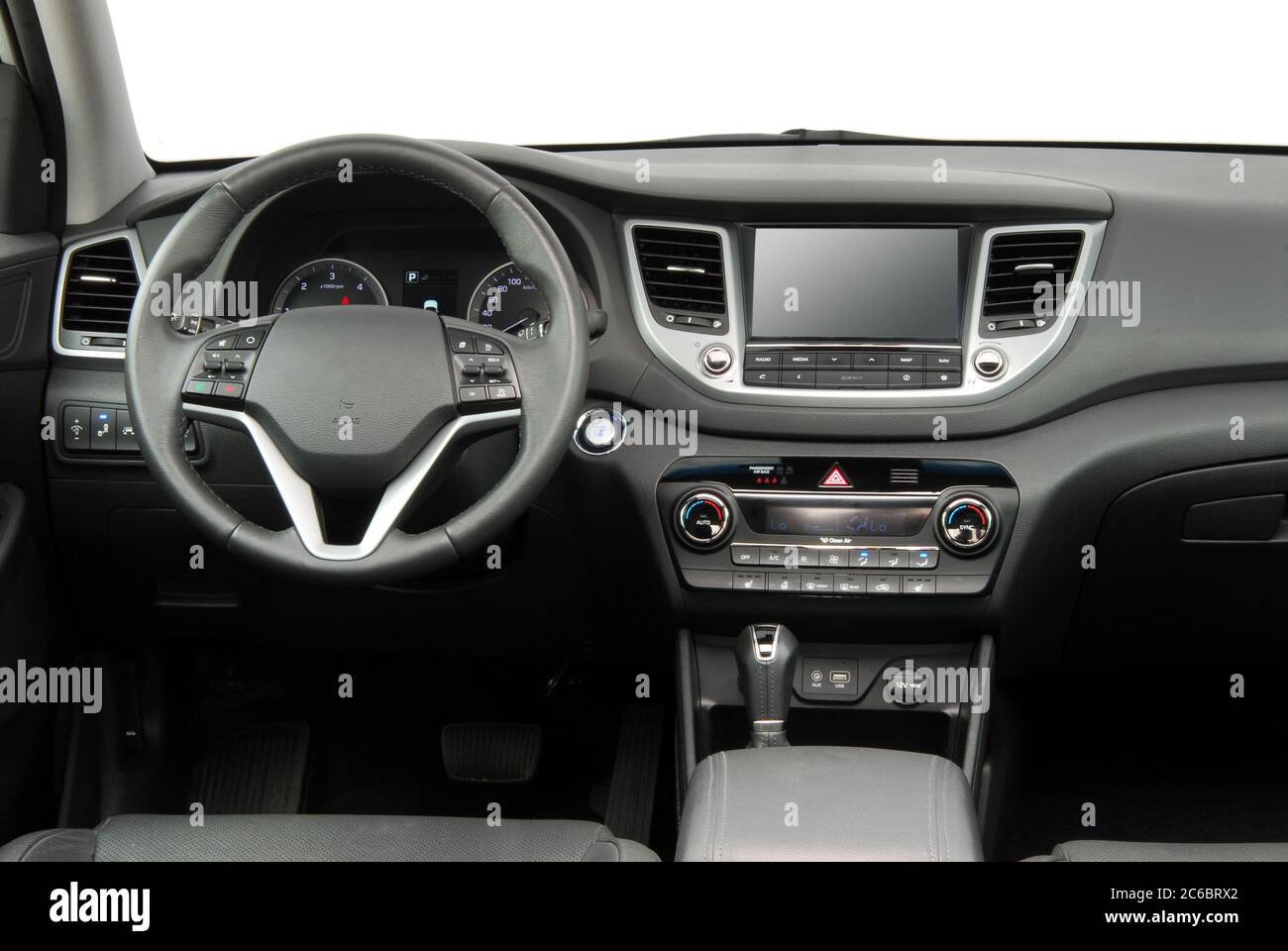 car interior, car dashboard, modern car interior Stock Photo - Alamy