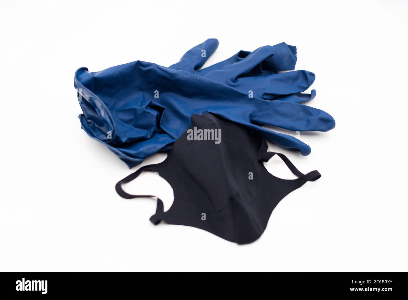 surgical mask and gloves Covid 19 Stock Photo - Alamy