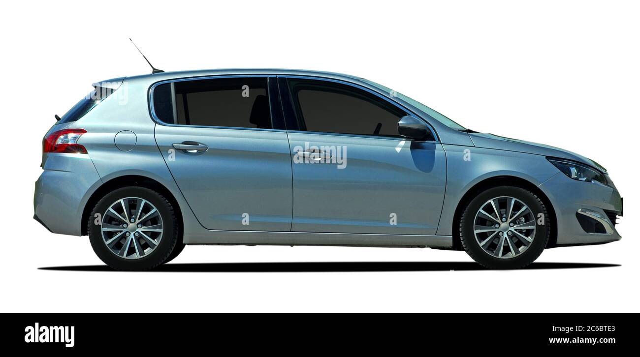 car side view, passenger car, car on white background Stock Photo - Alamy