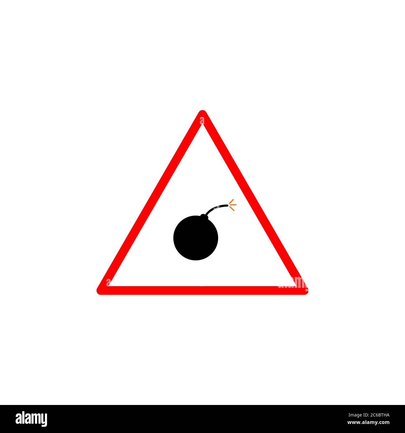 warning bomb vector design template illustration Stock Vector Image ...