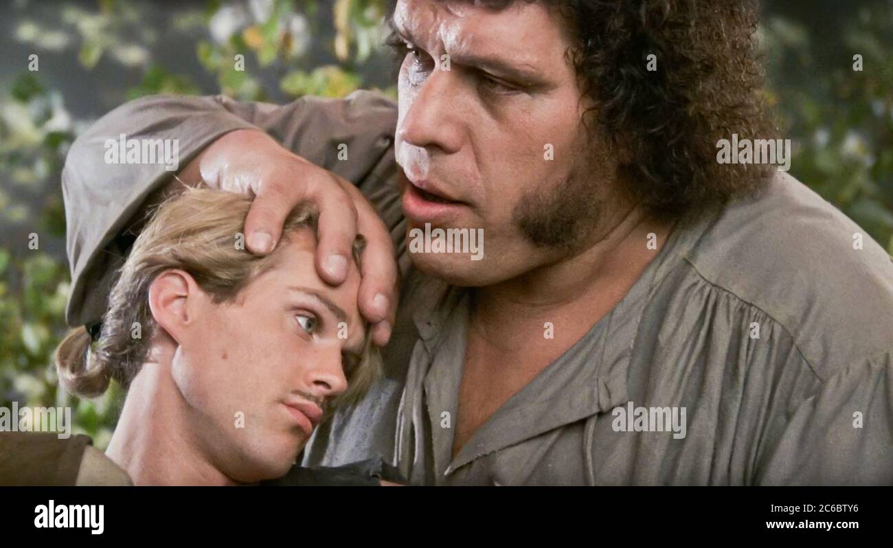 USA. Andre the Giant and Cary Elwes in a scene from the ©Twentieth ...