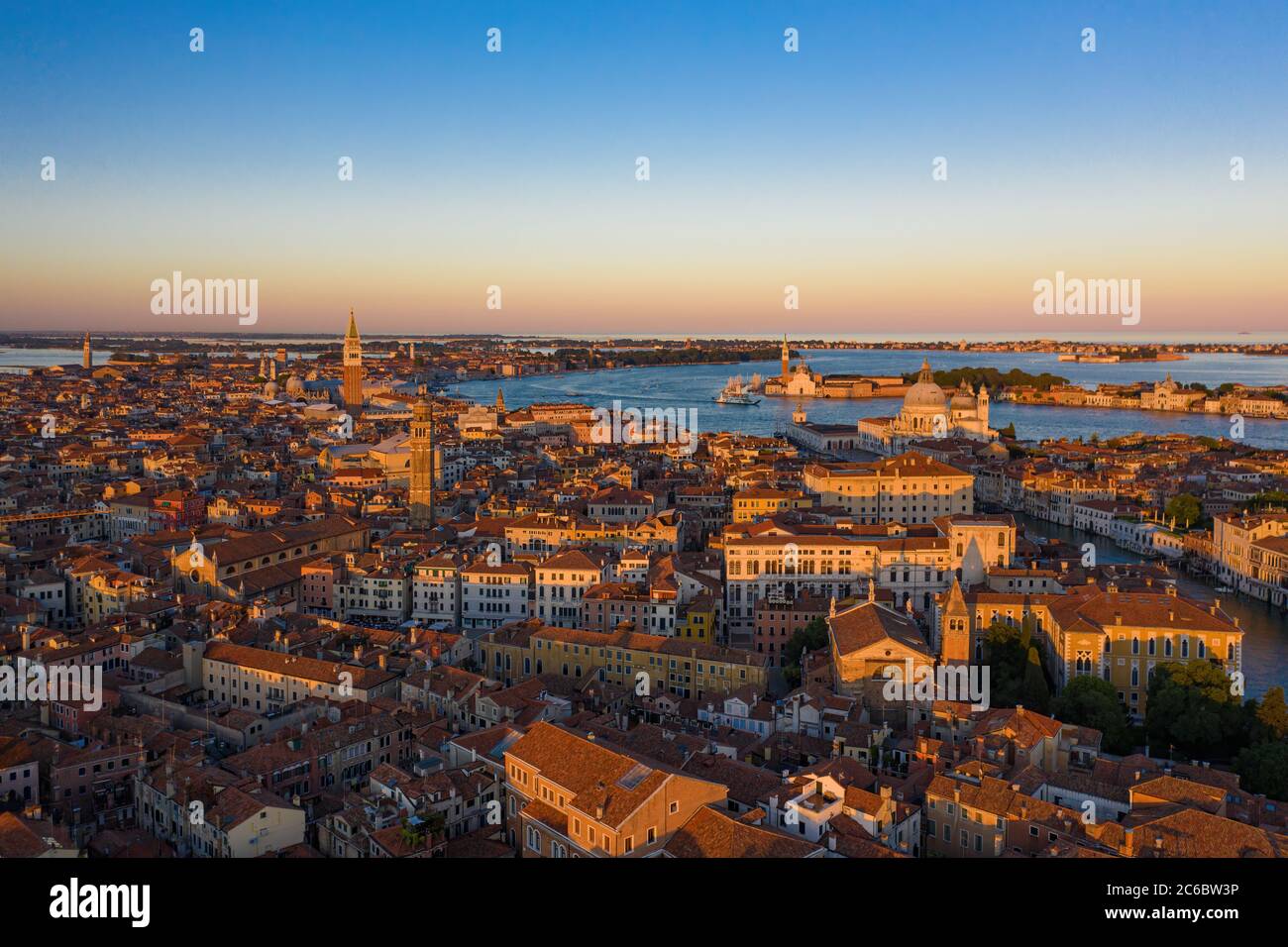 Venice italy sunset aerial hi-res stock photography and images - Alamy