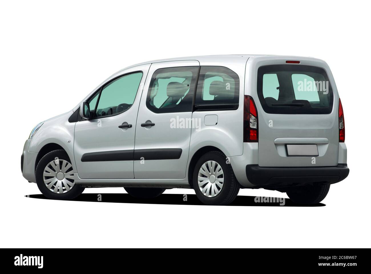 Station wagon. Passenger van isolated on white. Large station wagon ...