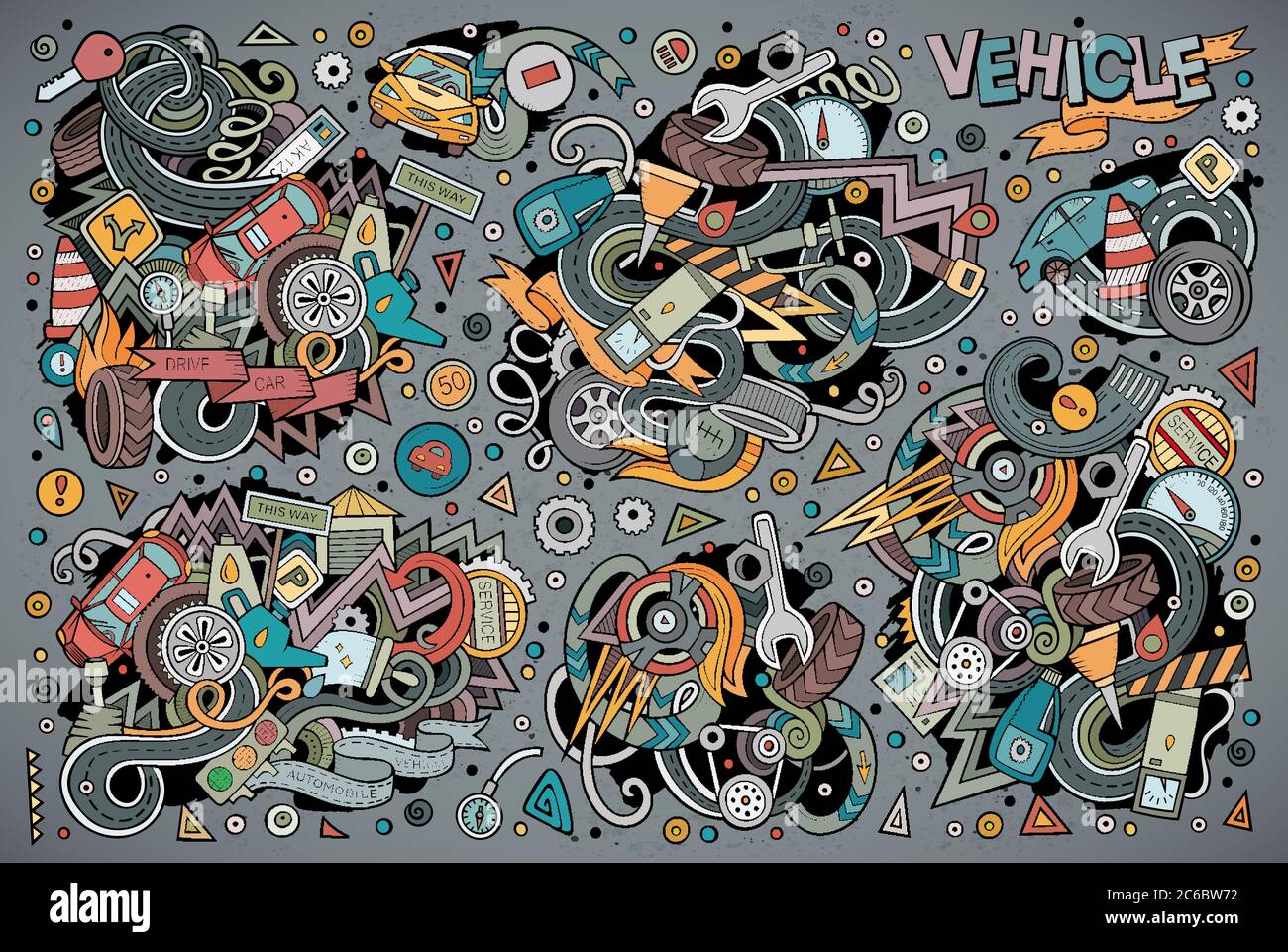 Vector cartoon set of Automobile designs Stock Vector Image & Art - Alamy