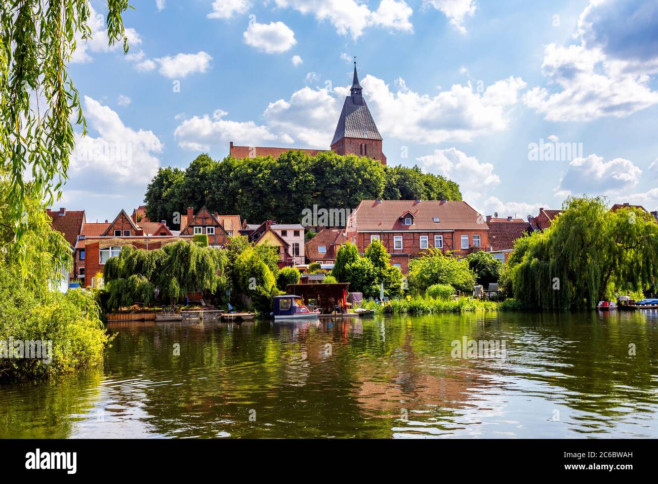 View to Moelln, Schleswig Holstein, Germany Stock Photo - Alamy