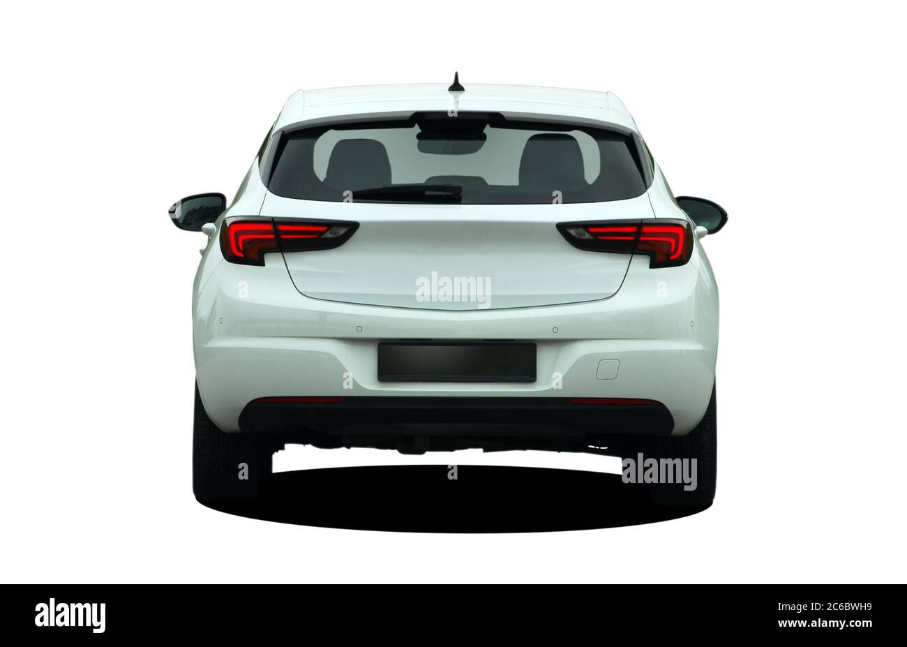 The back of a passenger car. Passenger car Stock Photo - Alamy