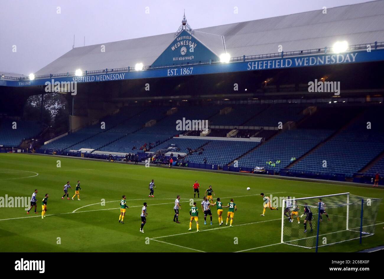 Hillsborough stadium pitch view hi-res stock photography and images - Alamy
