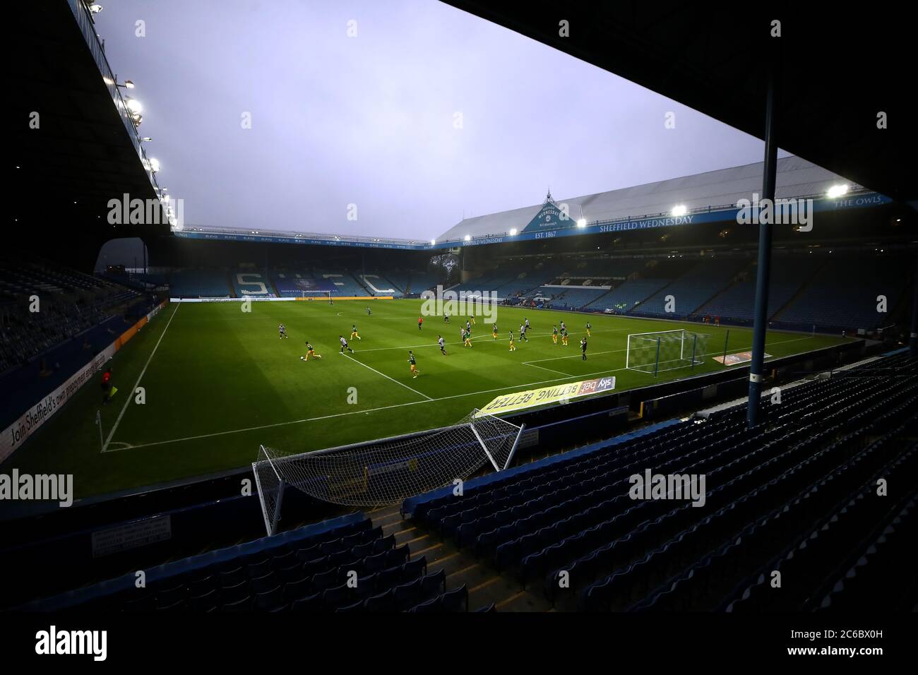 Hillsborough stadium pitch view hi-res stock photography and images - Alamy