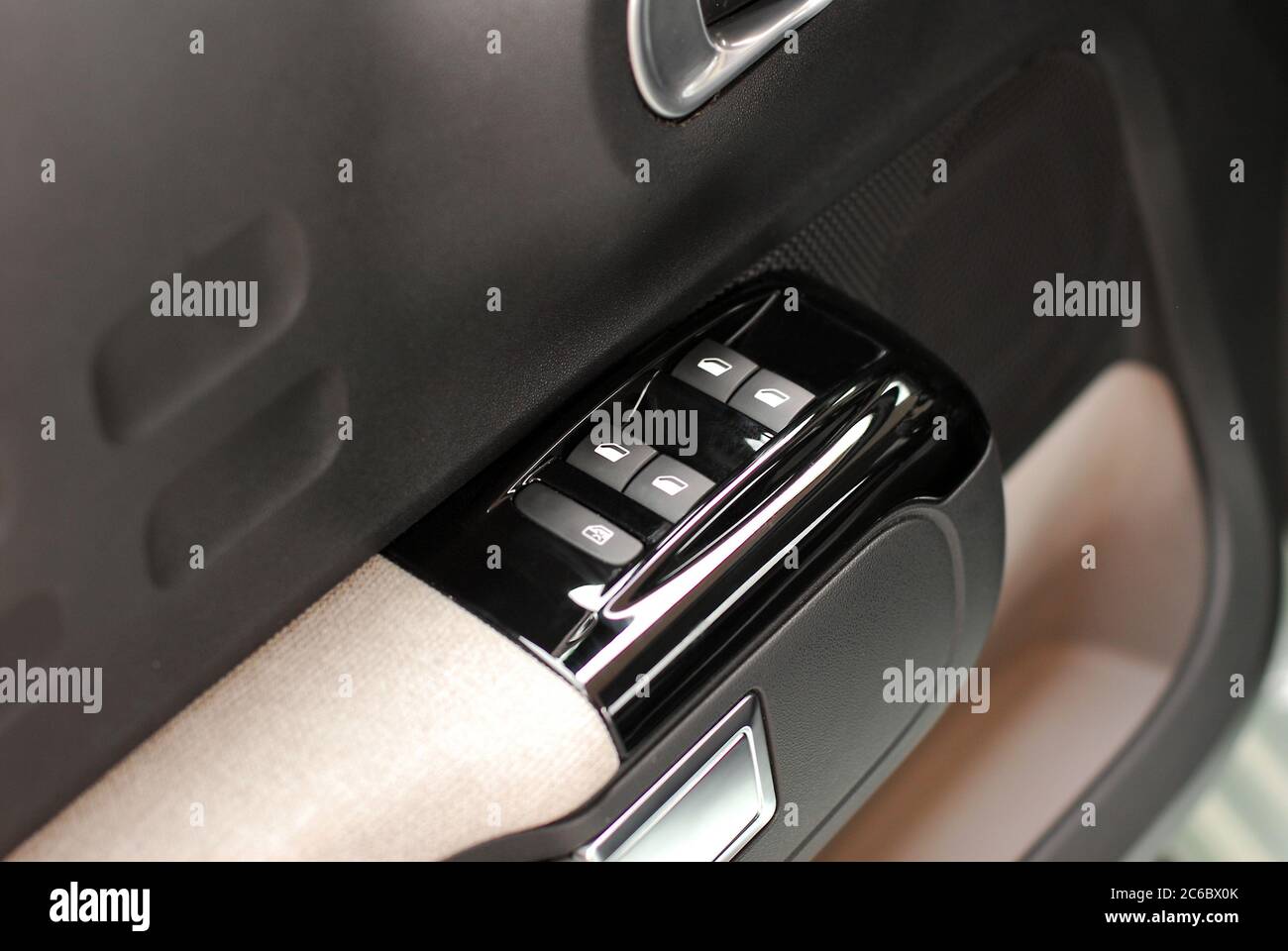 Electric window button Stock Photo - Alamy