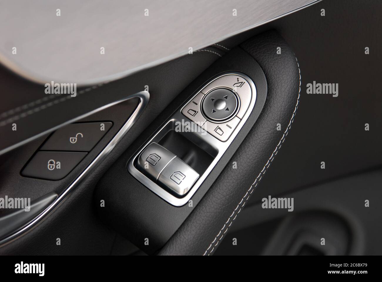 Electric window button Stock Photo - Alamy