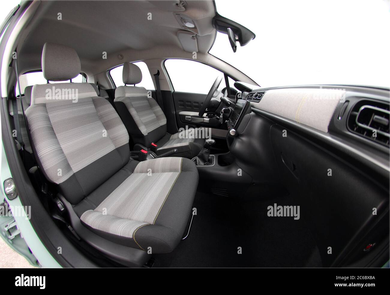 Front seats of a modern passenger car Stock Photo - Alamy