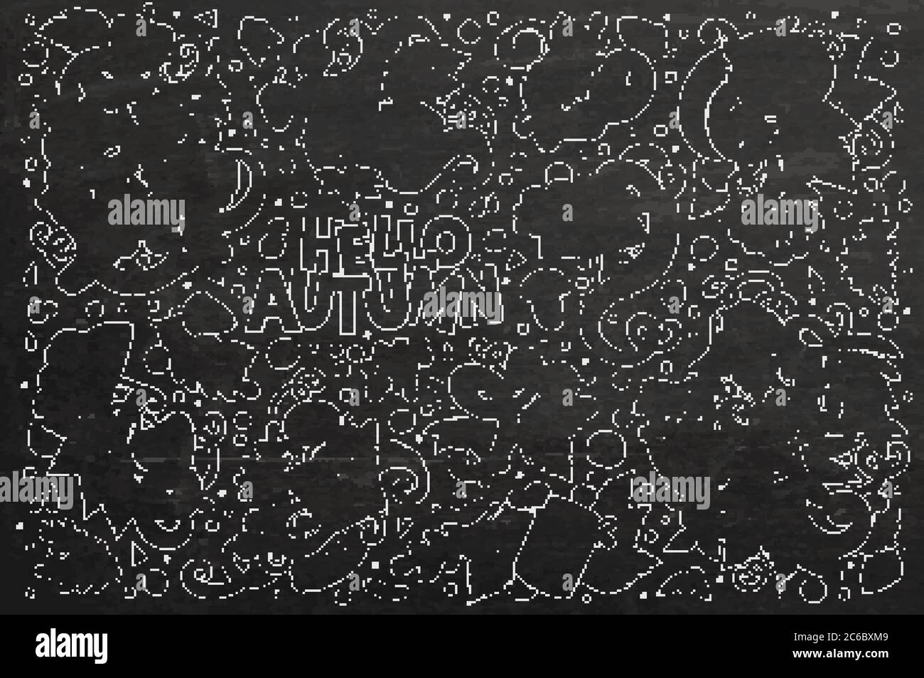 Set of Autumn theme items, objects and symbols Stock Vector Image & Art ...