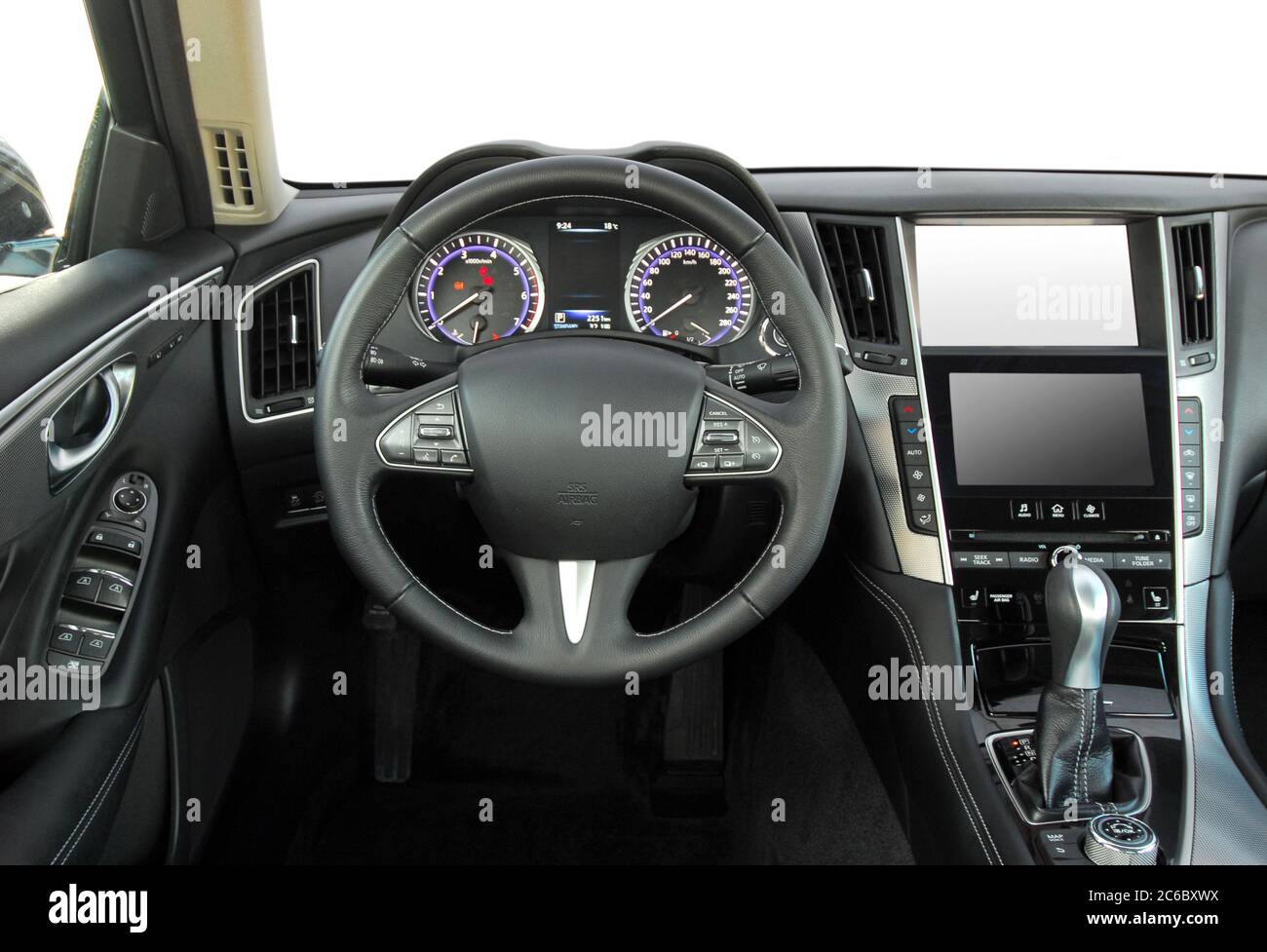 Car interior. Dashboard of a modern car Stock Photo - Alamy