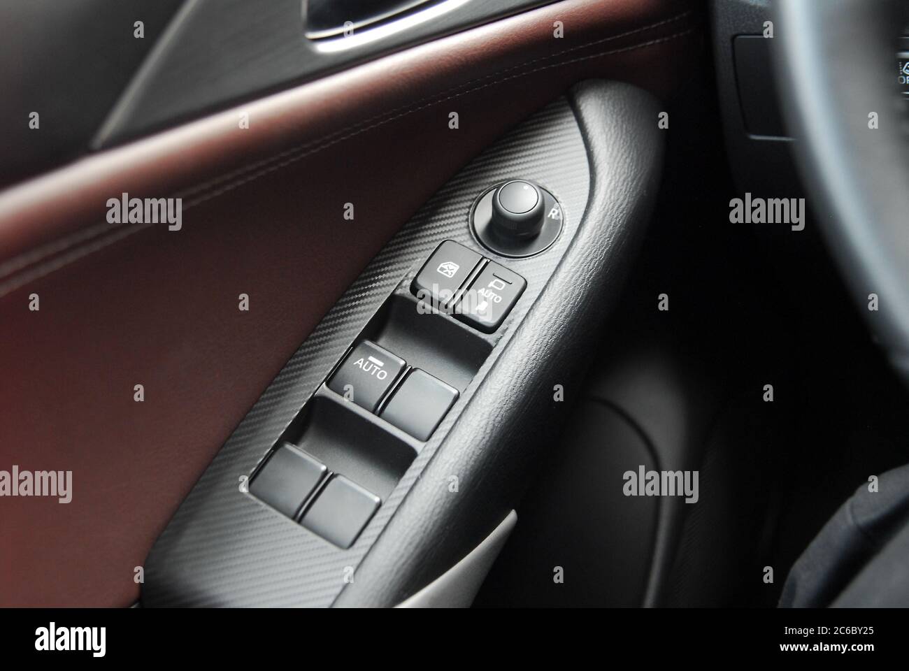 Electric window button Stock Photo - Alamy