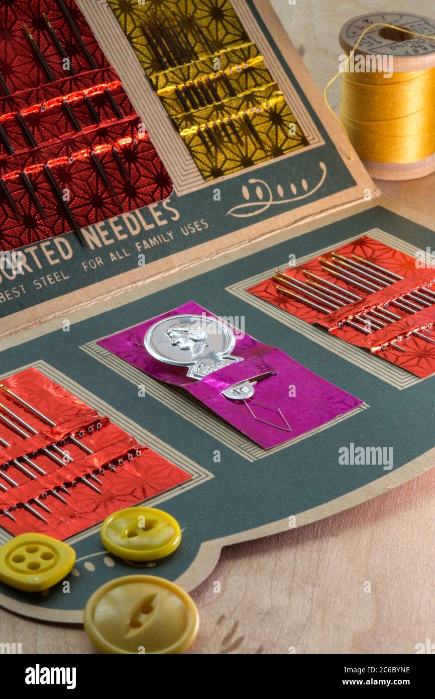 Packet of needles hi-res stock photography and images - Alamy