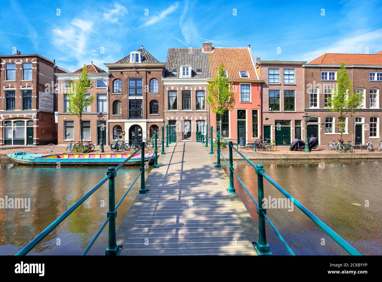 Cityscape of Leiden, The Netherlands Stock Photo - Alamy