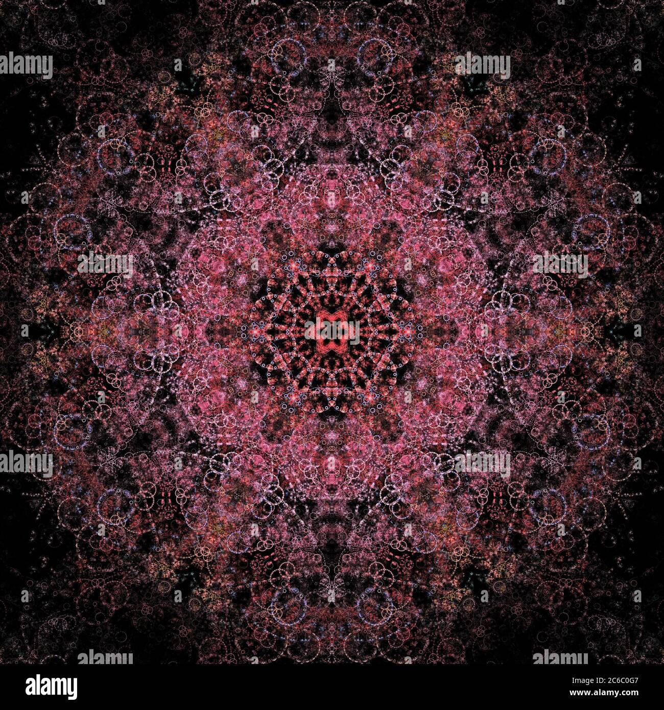 Mandala Fractal Art Stock Photo - Alamy