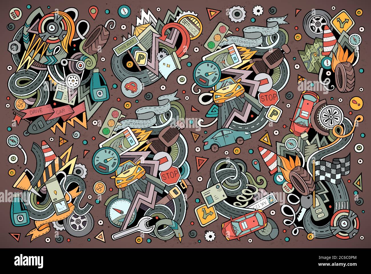 Vector cartoon set of Automobile designs Stock Vector Image & Art - Alamy